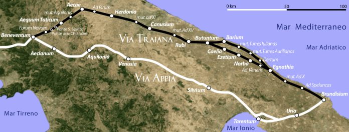 Via Appia. Patrimonio mondiale dell'Unesco. Monopoli interessata da due ...